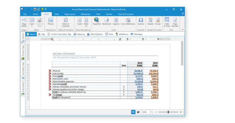 iXBRL Financial Reporting - Report Authority - Authority Software